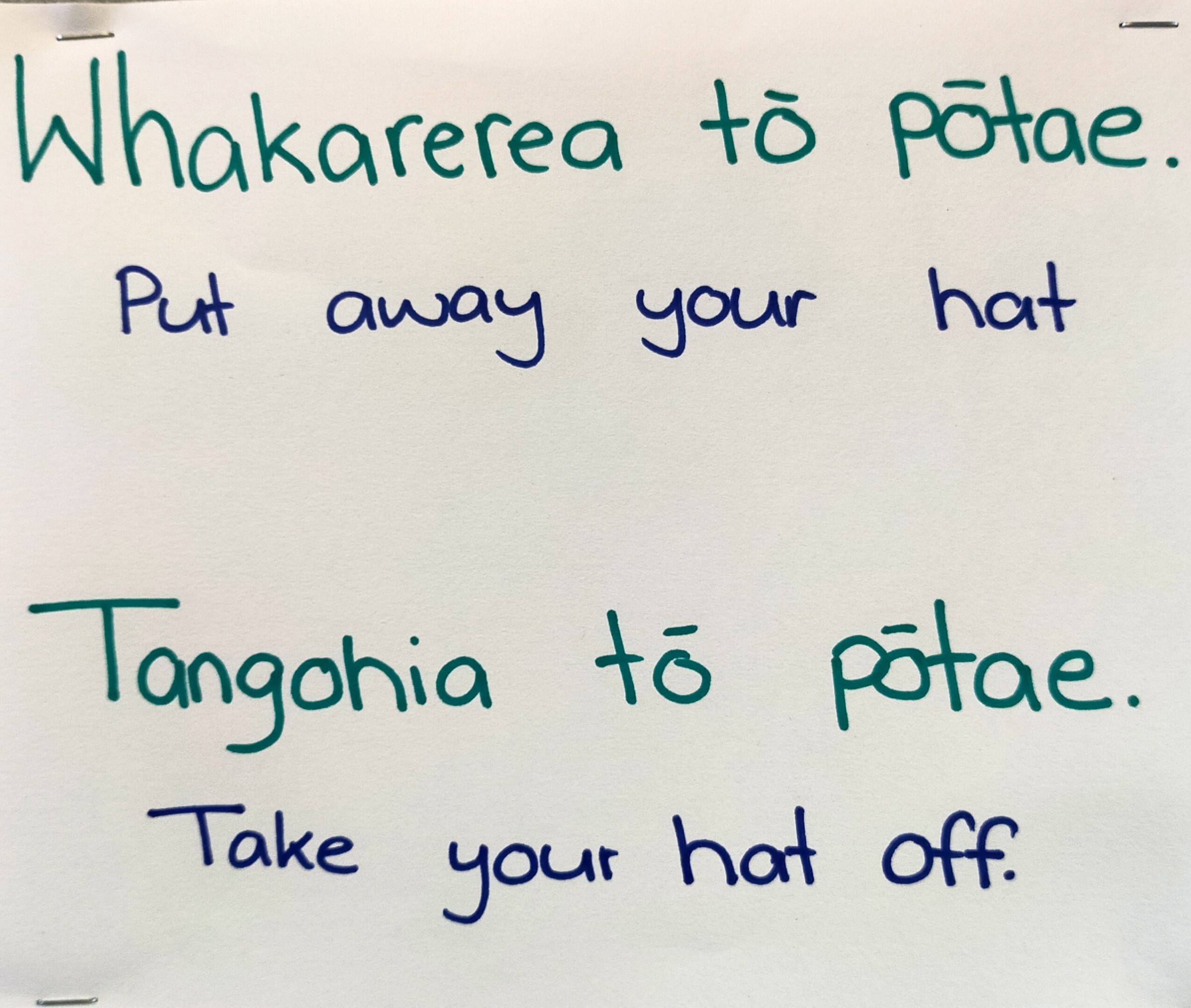 Learning Te Reo Māori Phrases » Wairakei Primary School